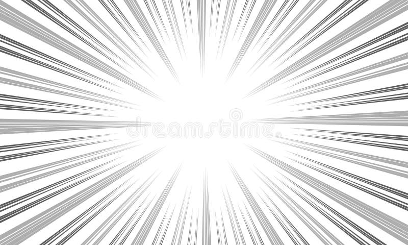 Vector Manga Speed Line Background, Radial Explosion Anime Frame, Comic ...