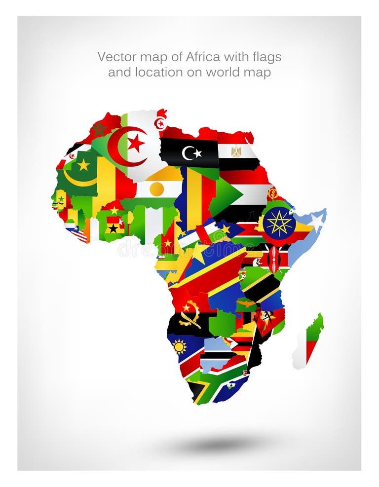 Map Africa Flags Stock Illustrations – 8,513 Map Africa Flags Stock ...