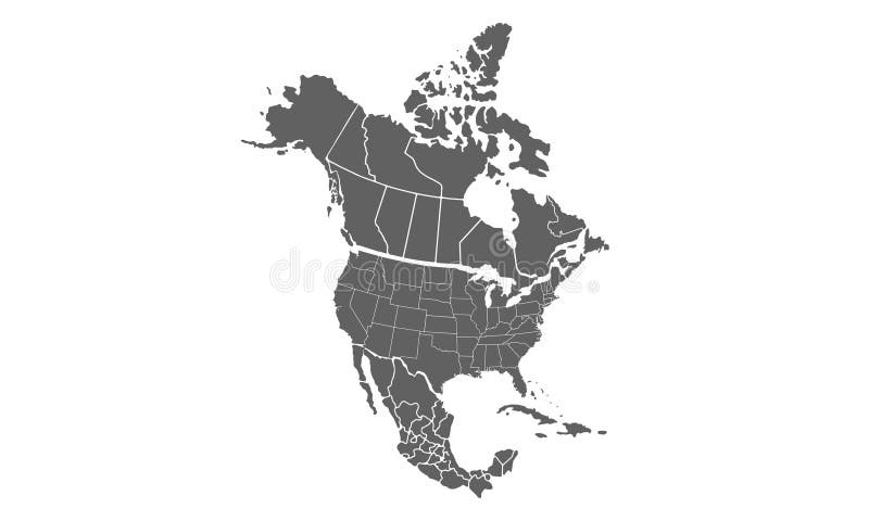 Vector Map of the Americas, Minimalist Style Ideal for Design ...