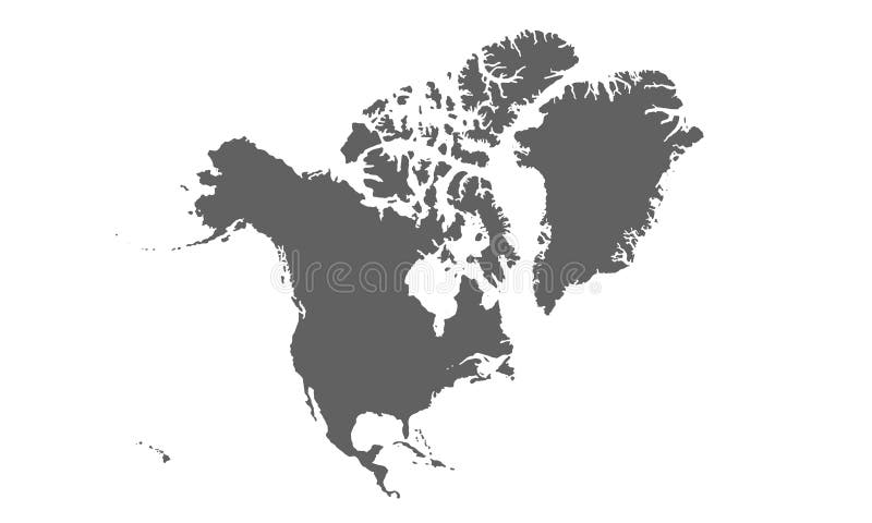 Vector Map of the Americas, Minimalist Style Ideal for Design ...