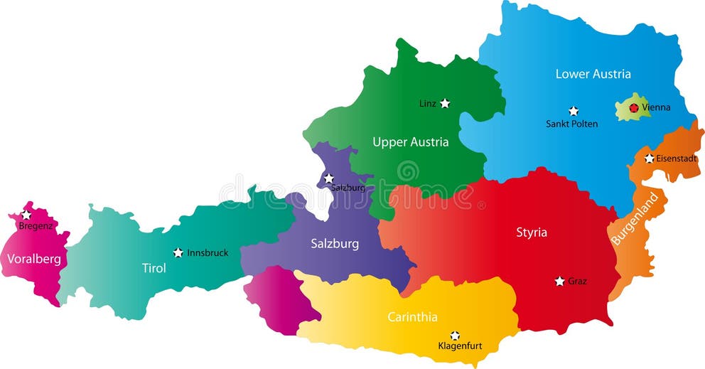 Austria Map City Stock Illustrations – 2,562 Austria Map City Stock ...