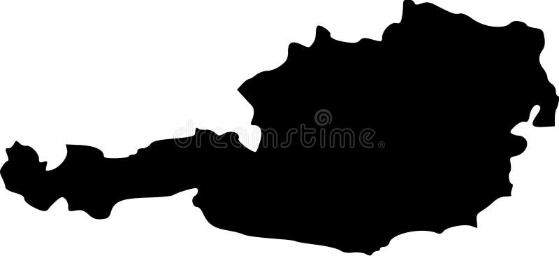 Vector map of austria stock vector. Illustration of symbol - 6929910