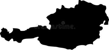 Vector map of austria stock vector. Illustration of symbol - 6929910