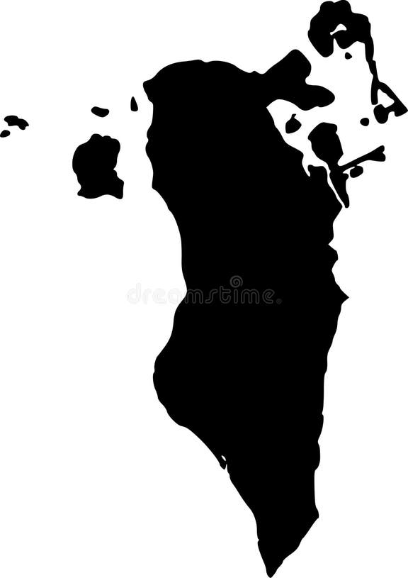 Vector map of bahrain stock vector. Illustration of artwork - 6929923