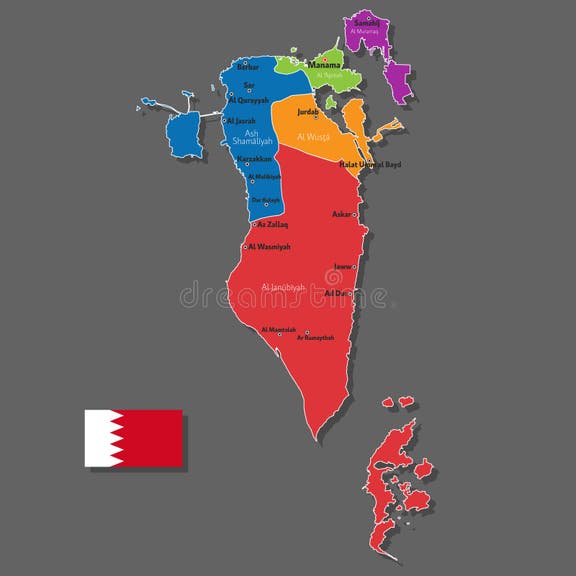 Vector map of Bahrain stock vector. Illustration of masked - 369089716