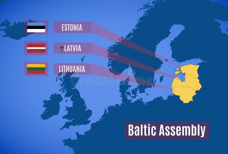 Vector Map of the European Free Trade Association EFTA Stock Vector ...
