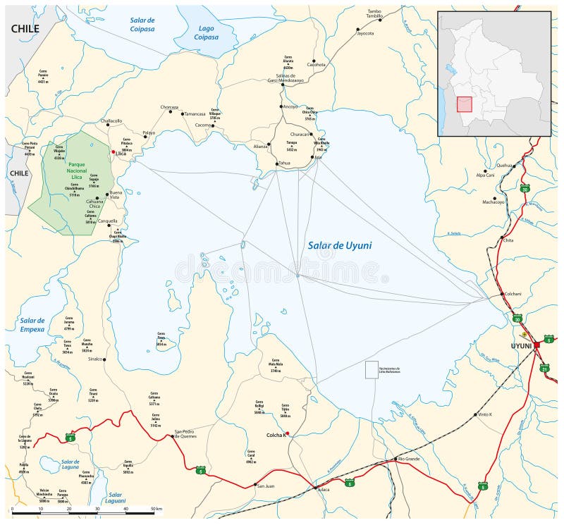 Bolivia Map Uyuni Stock Illustrations – 8 Bolivia Map Uyuni Stock ...