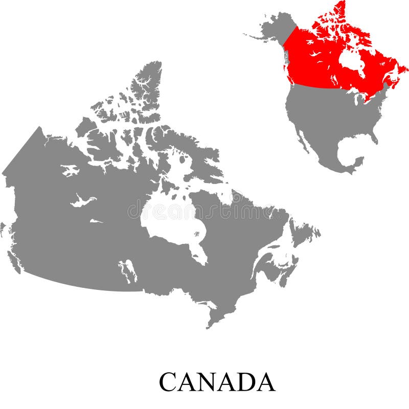 Map of the Canada stock vector. Illustration of backgrounds - 203986712