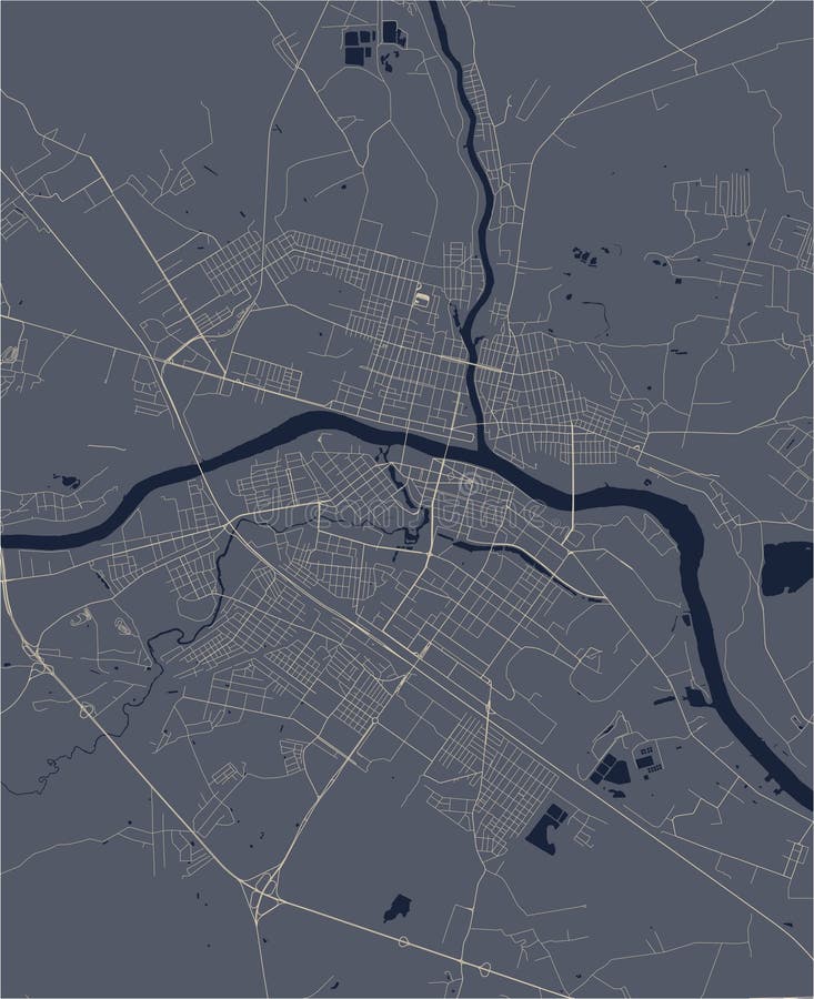 Tver City Russian Federation, Russia Map Vector Illustration, Scribble Sketch City of Kalinin ...