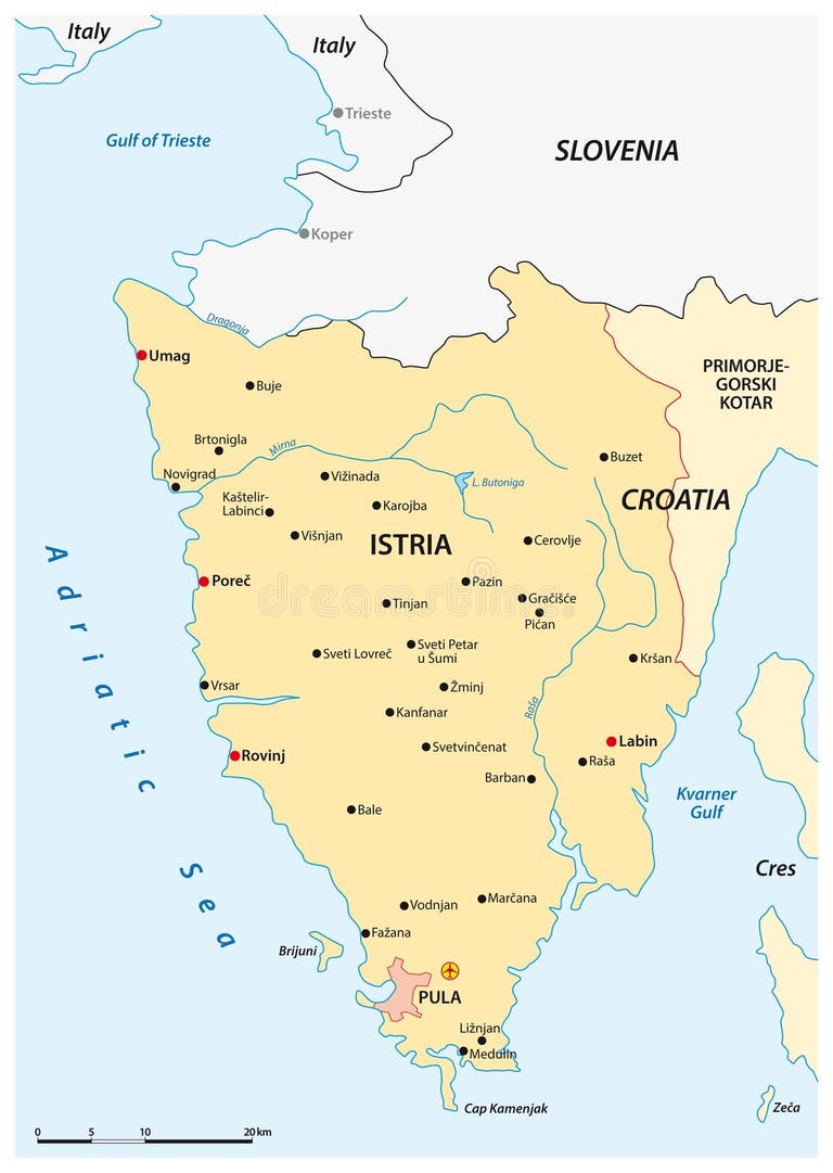 Istria Map Stock Illustrations – 110 Istria Map Stock Illustrations ...