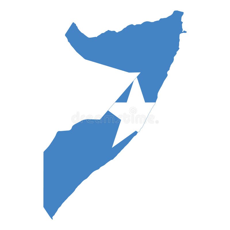 Political Map of Somalia Isolated on Transparent Background Stock ...