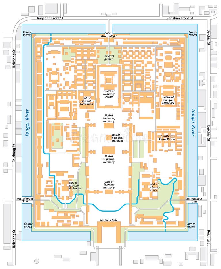 Forbidden City Map Stock Illustrations – 244 Forbidden City Map Stock ...