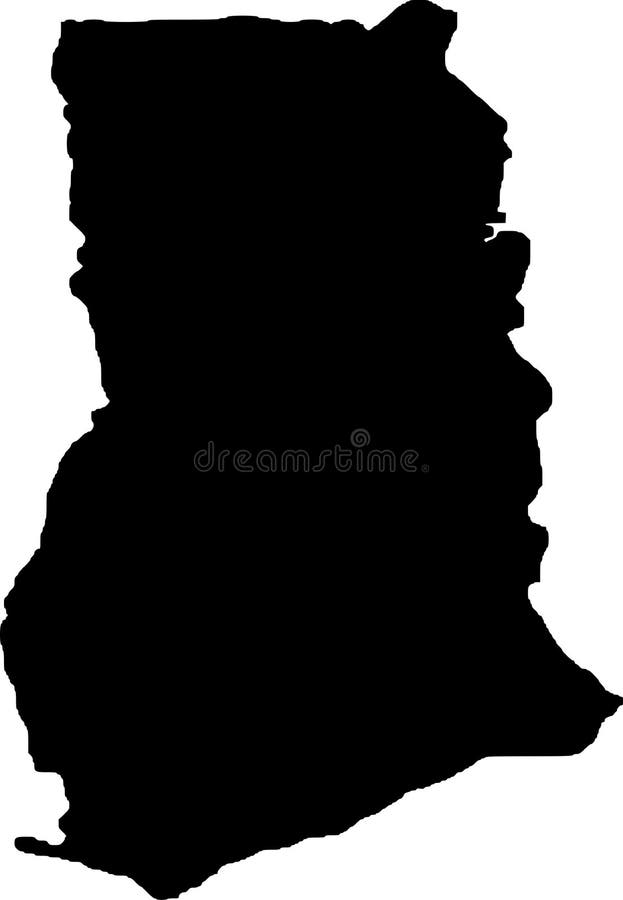 Vector map of ghana stock vector. Illustration of symbolic - 8148873