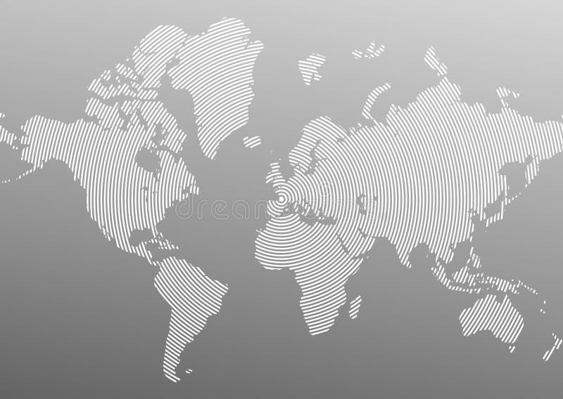 Vector map gray stock vector. Illustration of atlas, america - 7966688