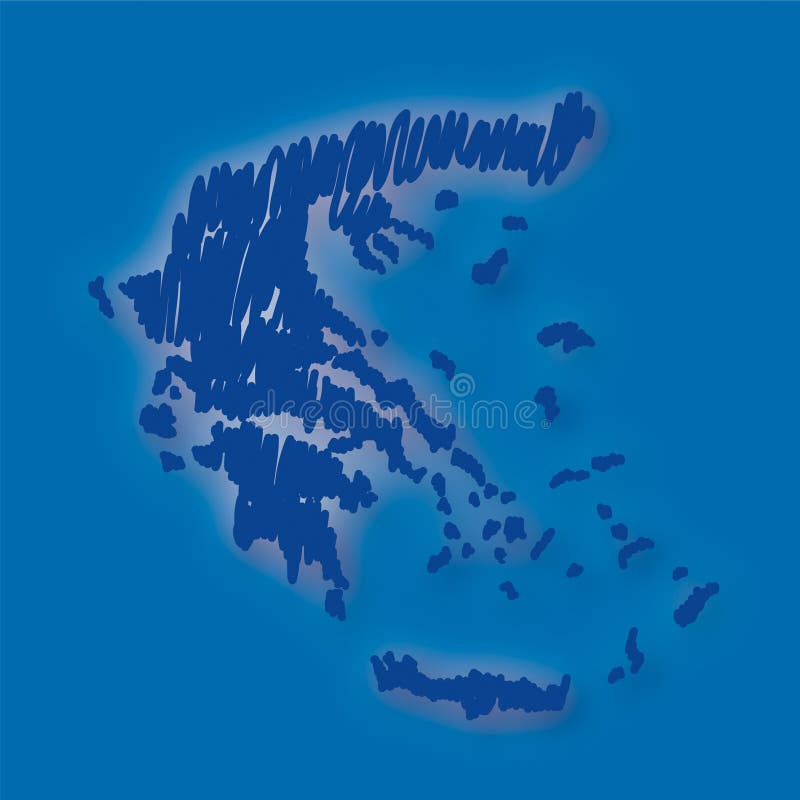 Vector map Greece stock vector. Illustration of maps, europe - 4719823