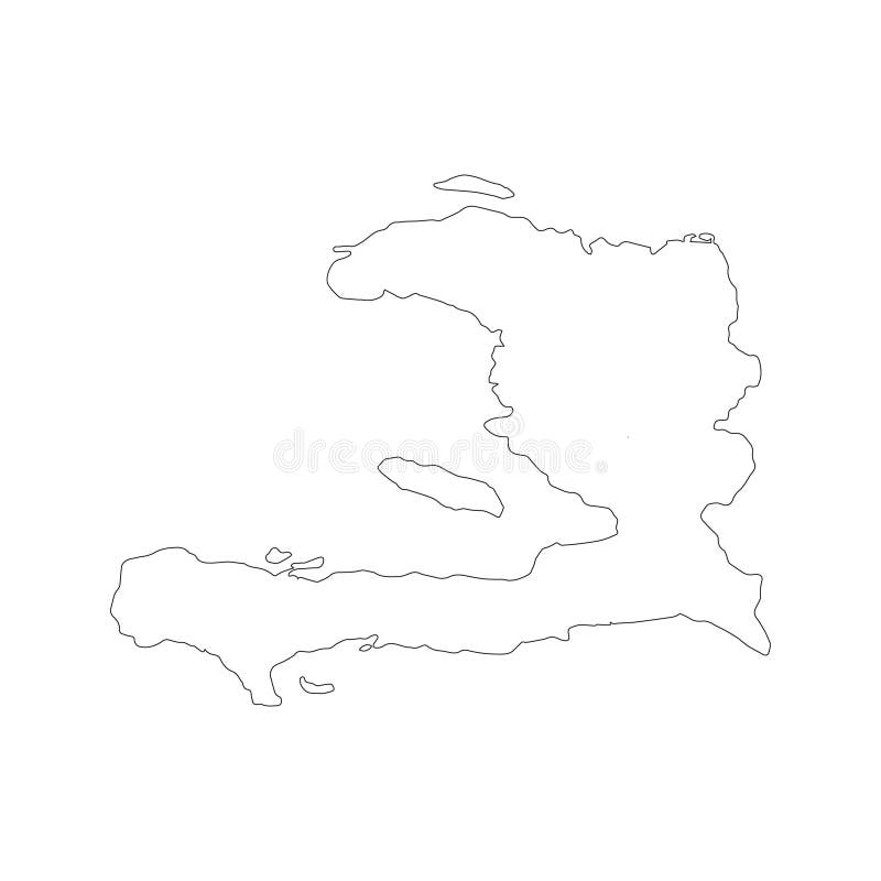 Vector map of Haiti stock vector. Illustration of travel - 140473005