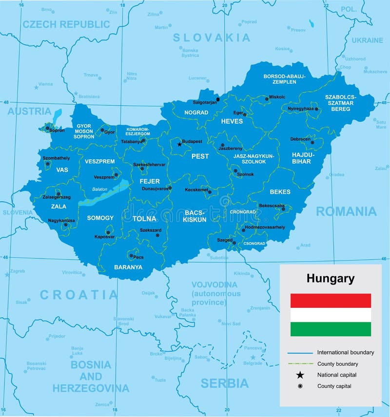 Vector map of Hungary 向量例证. 插画 包括有 国家（地区）, 发芽的, 可定位 - 168315897