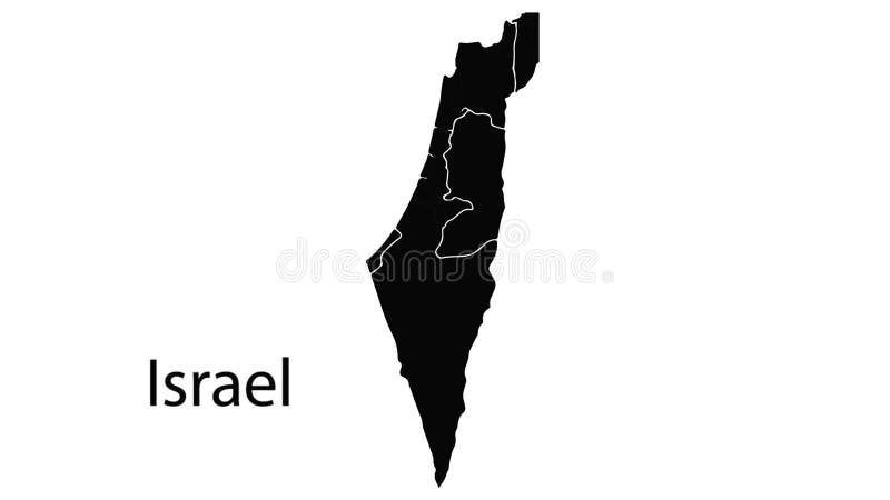 Vector Map of Israel. World Map Icon in the Form of a Globe Stock ...