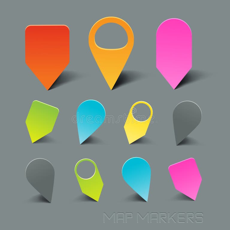 Arrow Markers Stock Illustrations – 2,269 Arrow Markers Stock ...