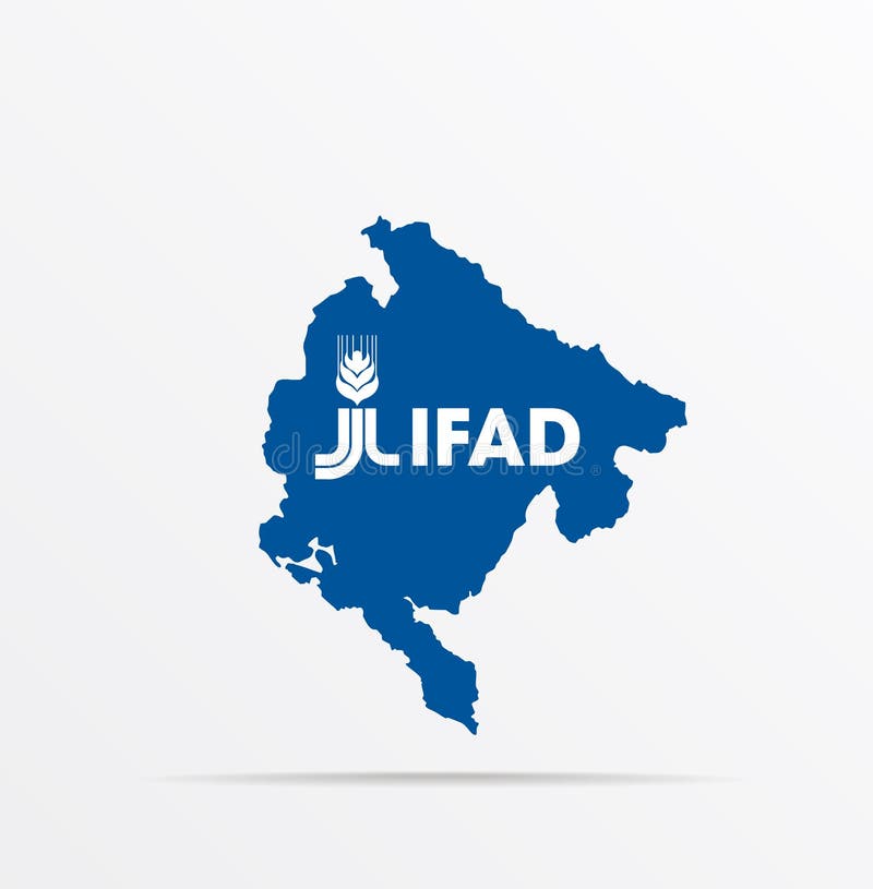 Vector Map Montenegro Combined with International Fund for Agricultural ...