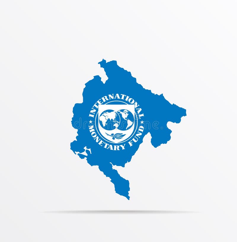 Vector Map Montenegro Combined with International Monetary Fund IMF ...