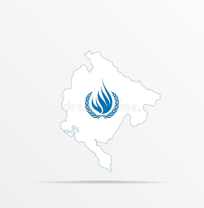 Vector Map Montenegro Combined with Office of the High Commissioner for ...