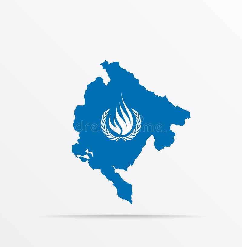 Vector Map Montenegro Combined with Office of the High Commissioner for ...