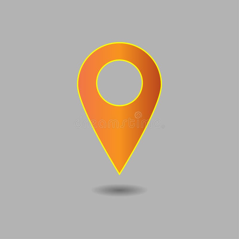 Vector of Red Map Pointer Icon. GPS Location Symbol Stock Illustration - Illustration of road ...