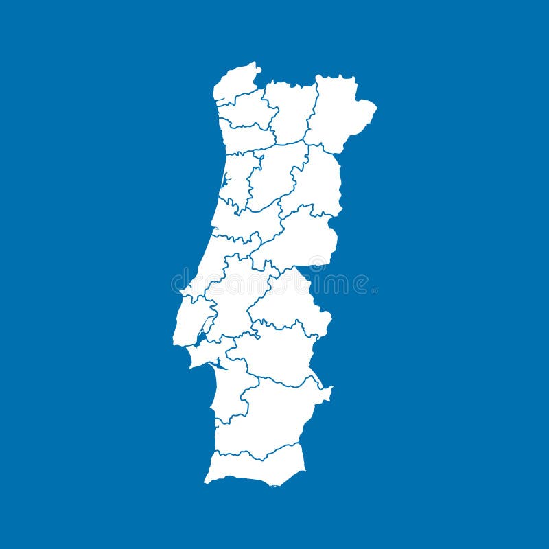 Map of the Portugal stock vector. Illustration of country - 204367331