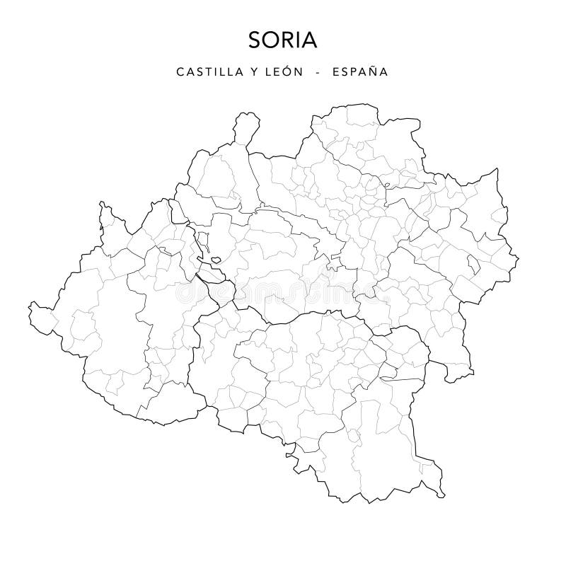 Geopolitical Vector Map of the Province of Soria As of 2022 Stock ...