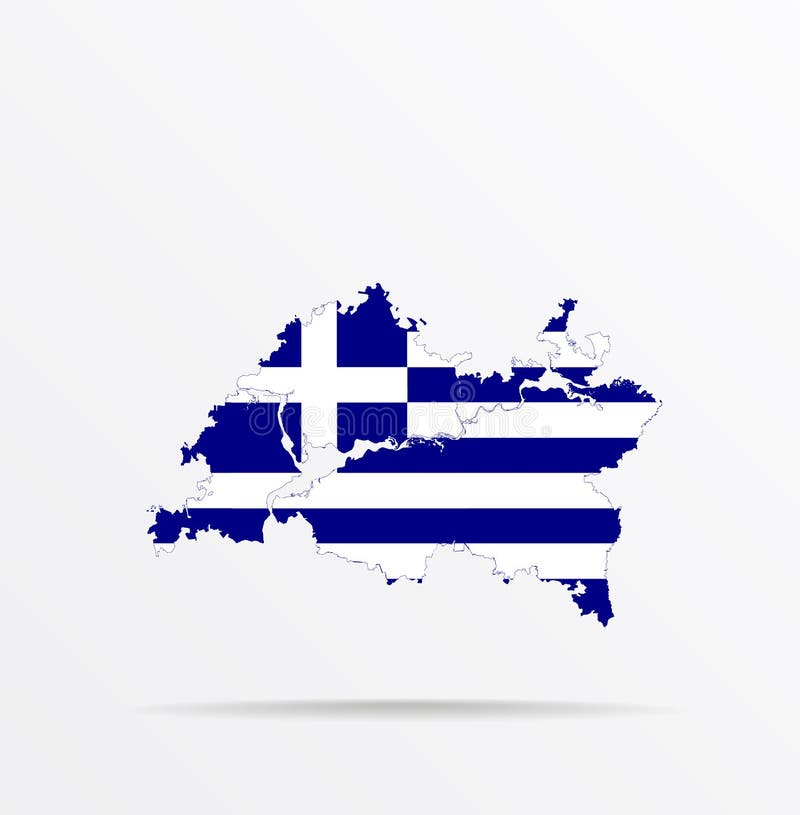 Vector Map Republic of Tatarstan Combined with Lipka Tatars Flag Stock ...