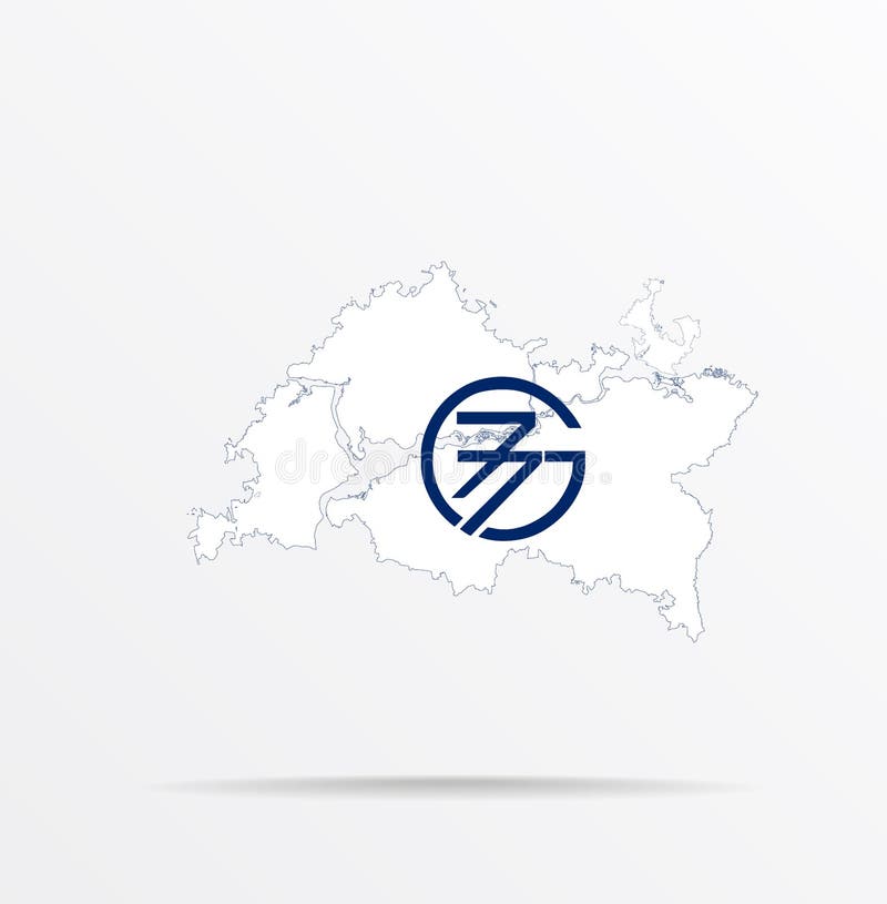 Vector Map Republic of Tatarstan Combined with Group of 77 G77 Flag ...