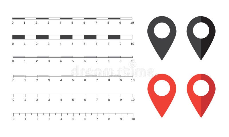 Vector map scales graphics stock photo. Image of north - 76786658