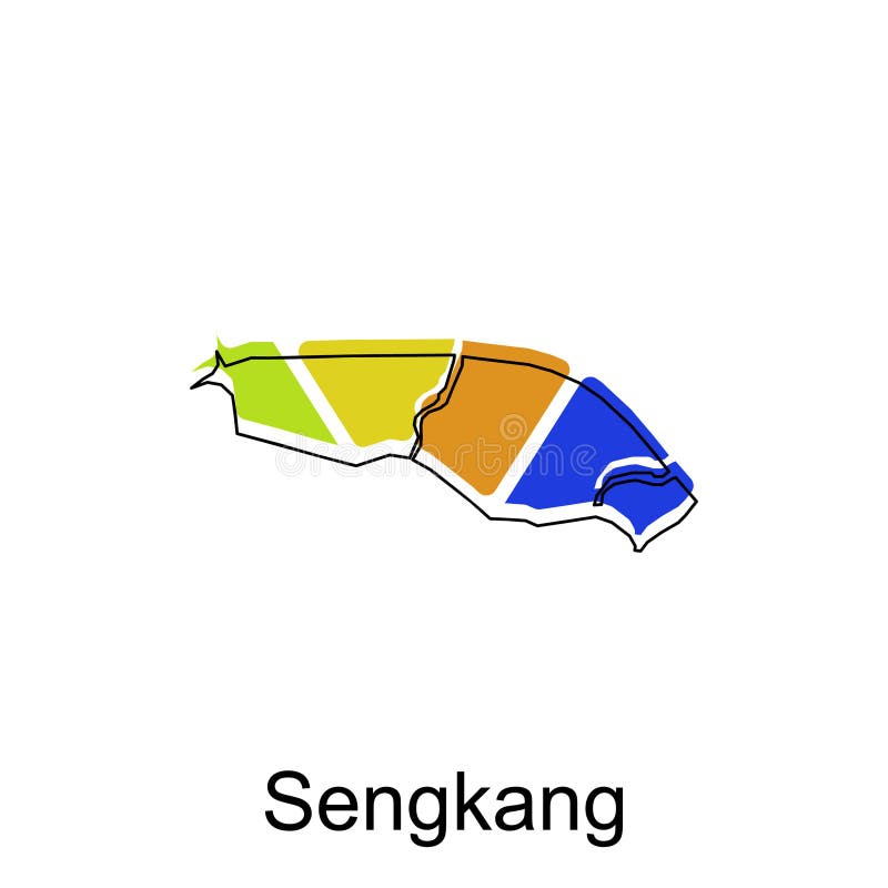 Vector Map of Al Zab Colorful Modern Outline, High Detailed Vector ...