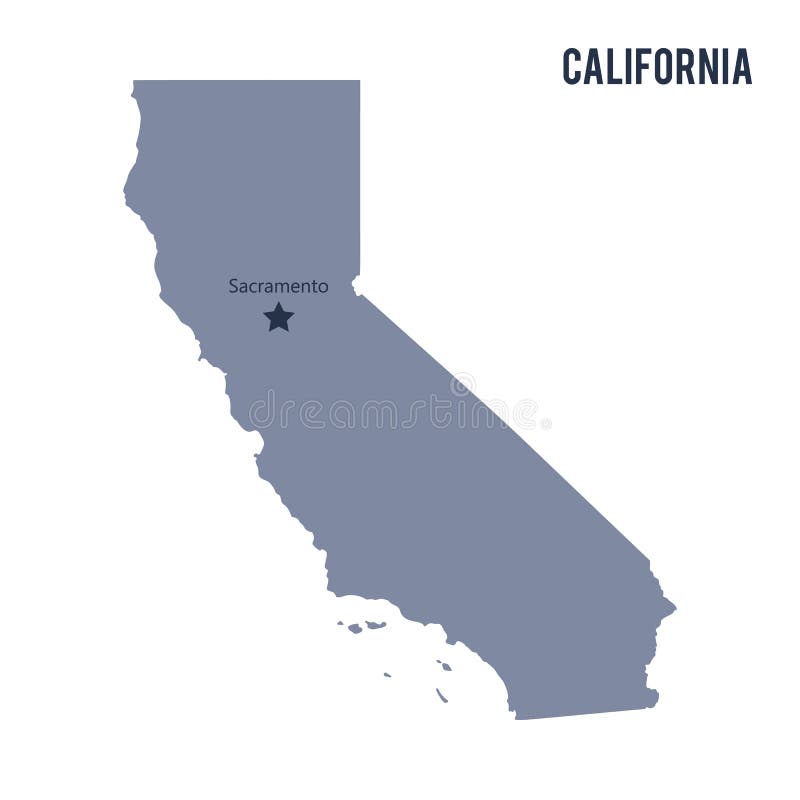 California Map Capital Stock Illustrations – 622 California Map Capital ...