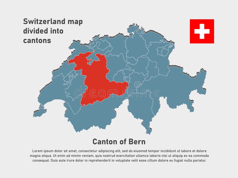 Canton of Bern, Official Flag, Switzerland Stock Vector - Illustration ...