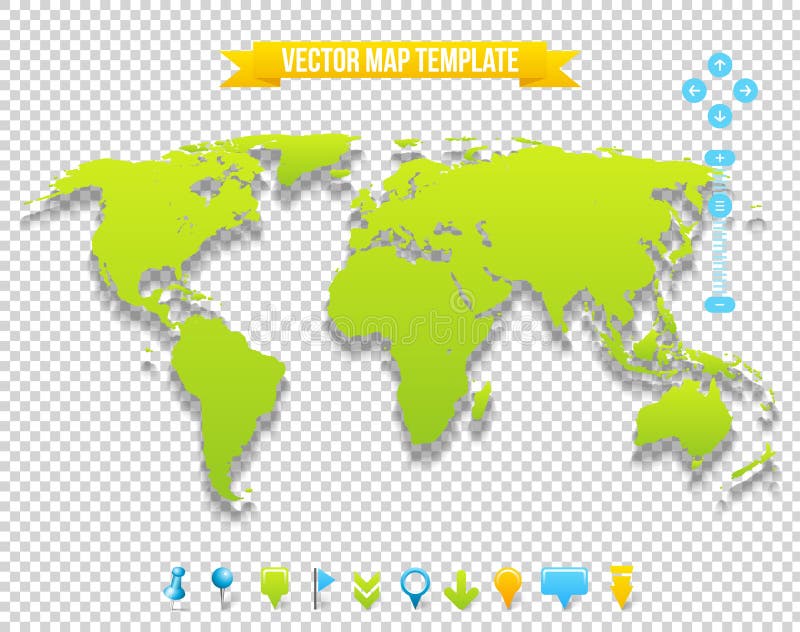Vector Map Template stock vector. Illustration of design - 30334171