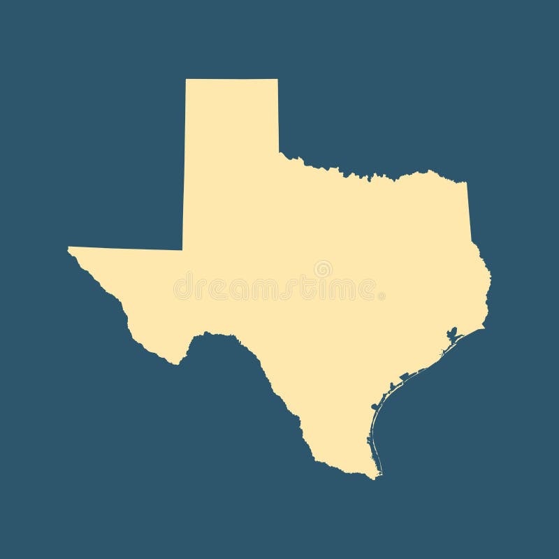 Map of the Texas stock vector. Illustration of america - 205936920