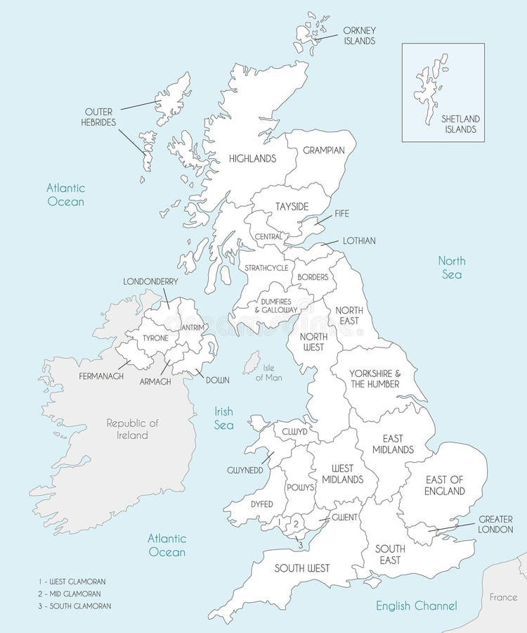 Uk Regions Map Stock Illustrations – 268 Uk Regions Map Stock ...