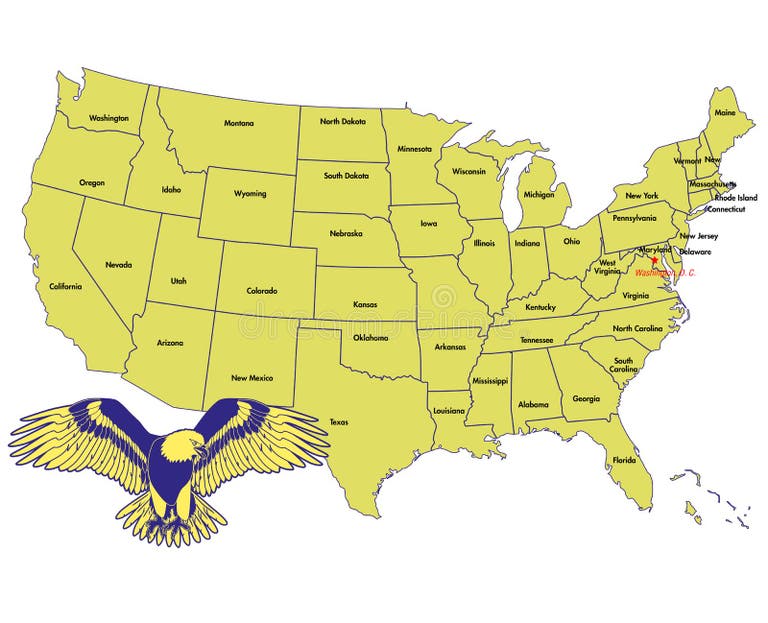 Vector Eagle Map Stock Illustrations – 3,918 Vector Eagle Map Stock ...