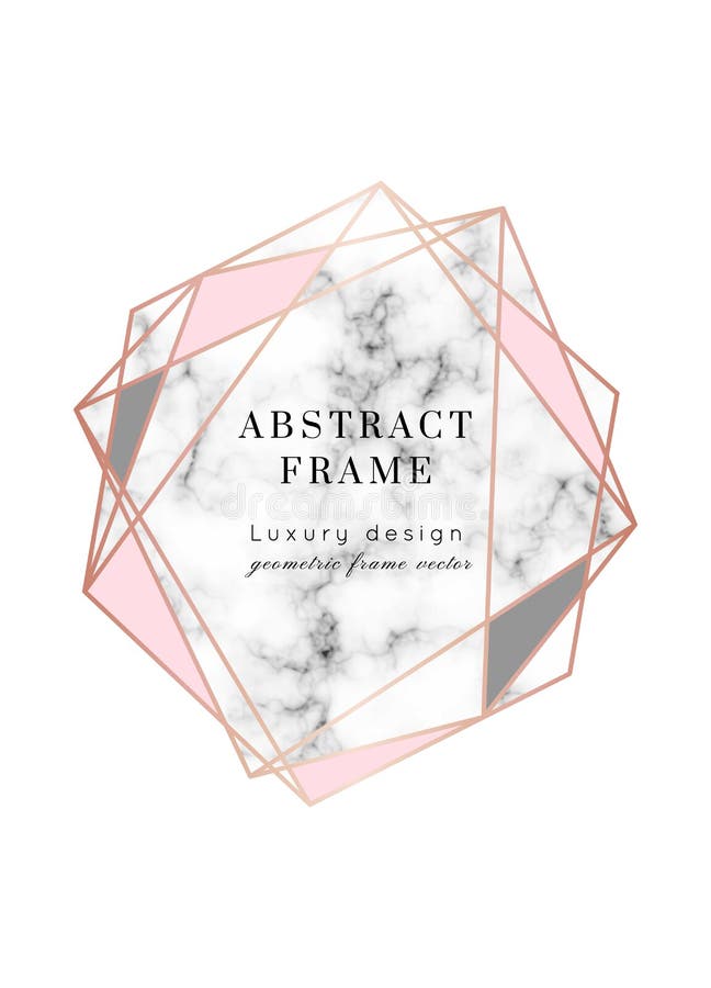 WEDDING Invitations Rose Gold Marble Vector Stock Vector - Illustration ...