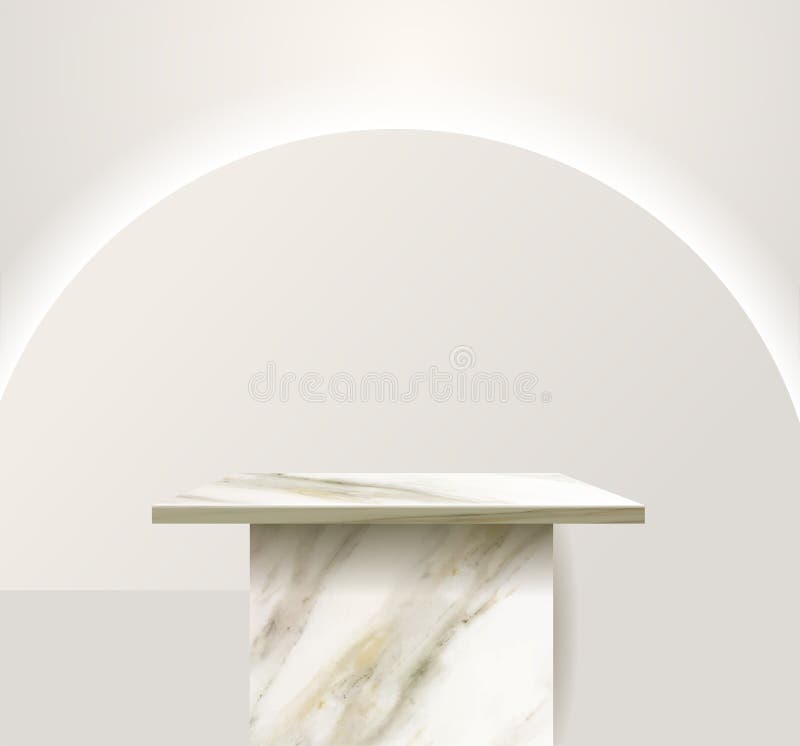 Vector Marble Shelf Stand Podium Design for Product Display ...