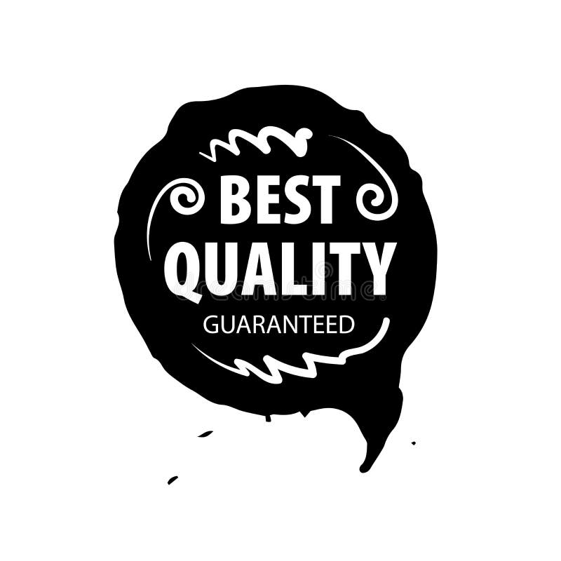 Vector Mark of the Best Quality of the Product Drawn by Hand Stock ...