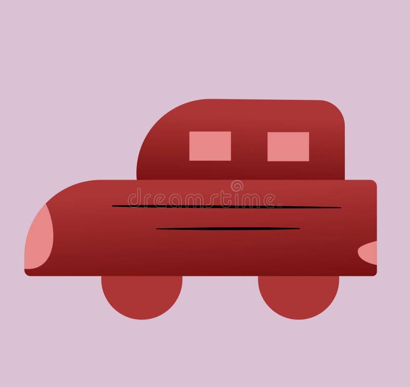 Vector of a Maroon Colored Fire Car Stock Vector - Illustration of auto ...