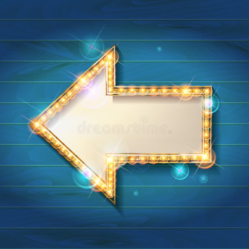 Vector Marquee Arrow Symbol. Stock Illustration - Illustration of ...