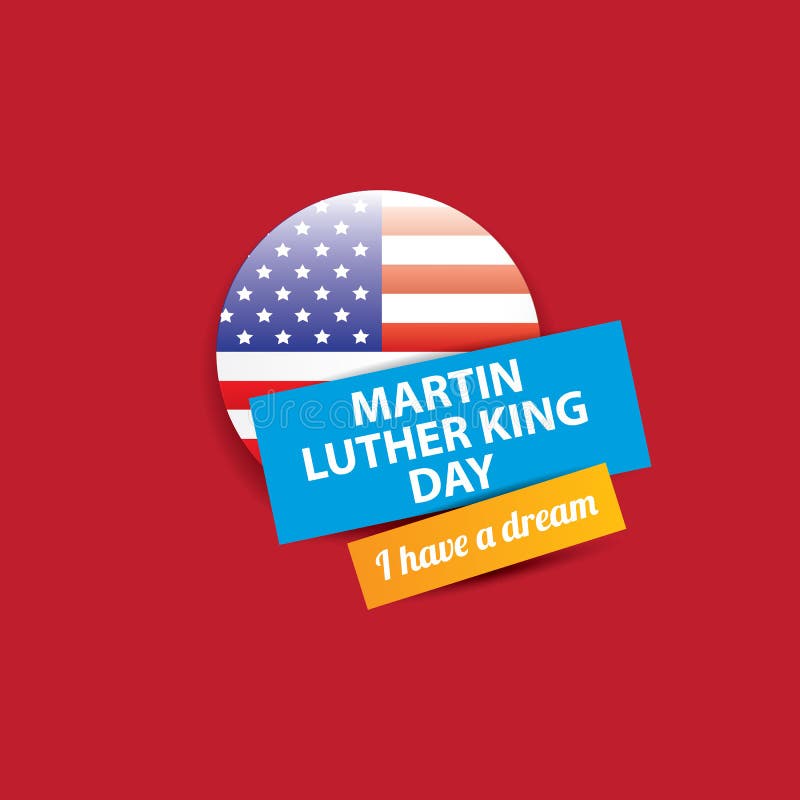 Vector Martin Luther King Day Us Sticker or Label Editorial Photography ...