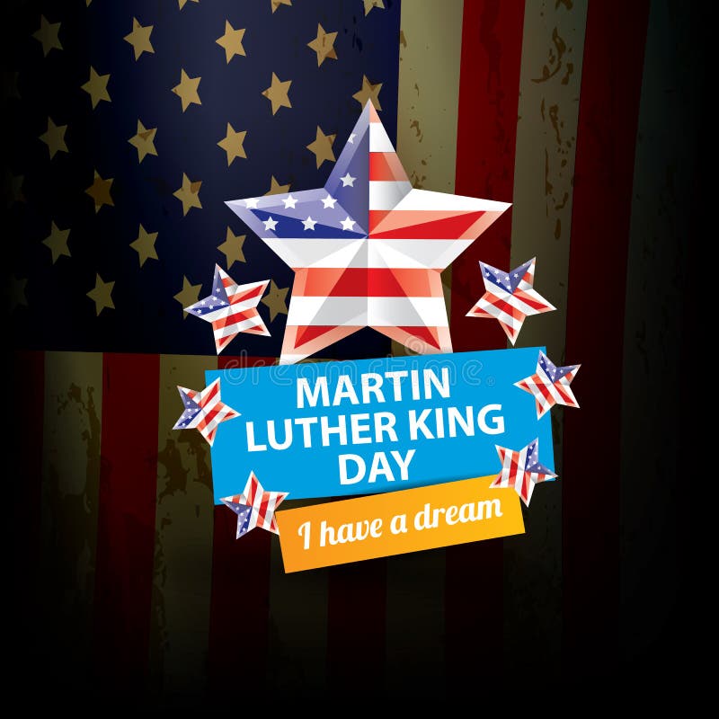 Vector Martin Luther King Day Us Sticker or Label Editorial Photography ...