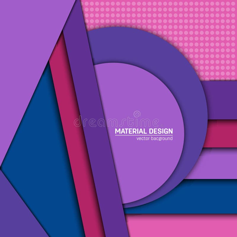 Vector Material Design Background. Abstract Creative Concept Layout ...