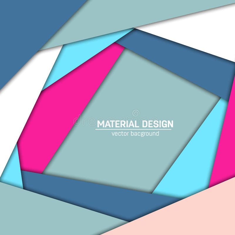 Vector Material Design Background. Abstract Creative Concept Layout ...