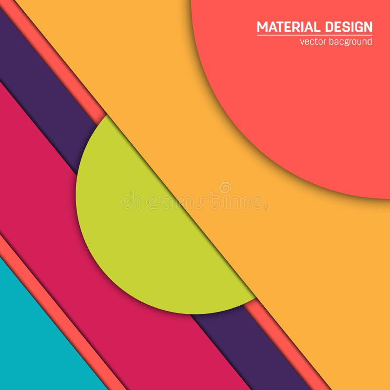 Vector Material Design Background. Abstract Creative Concept Layout ...